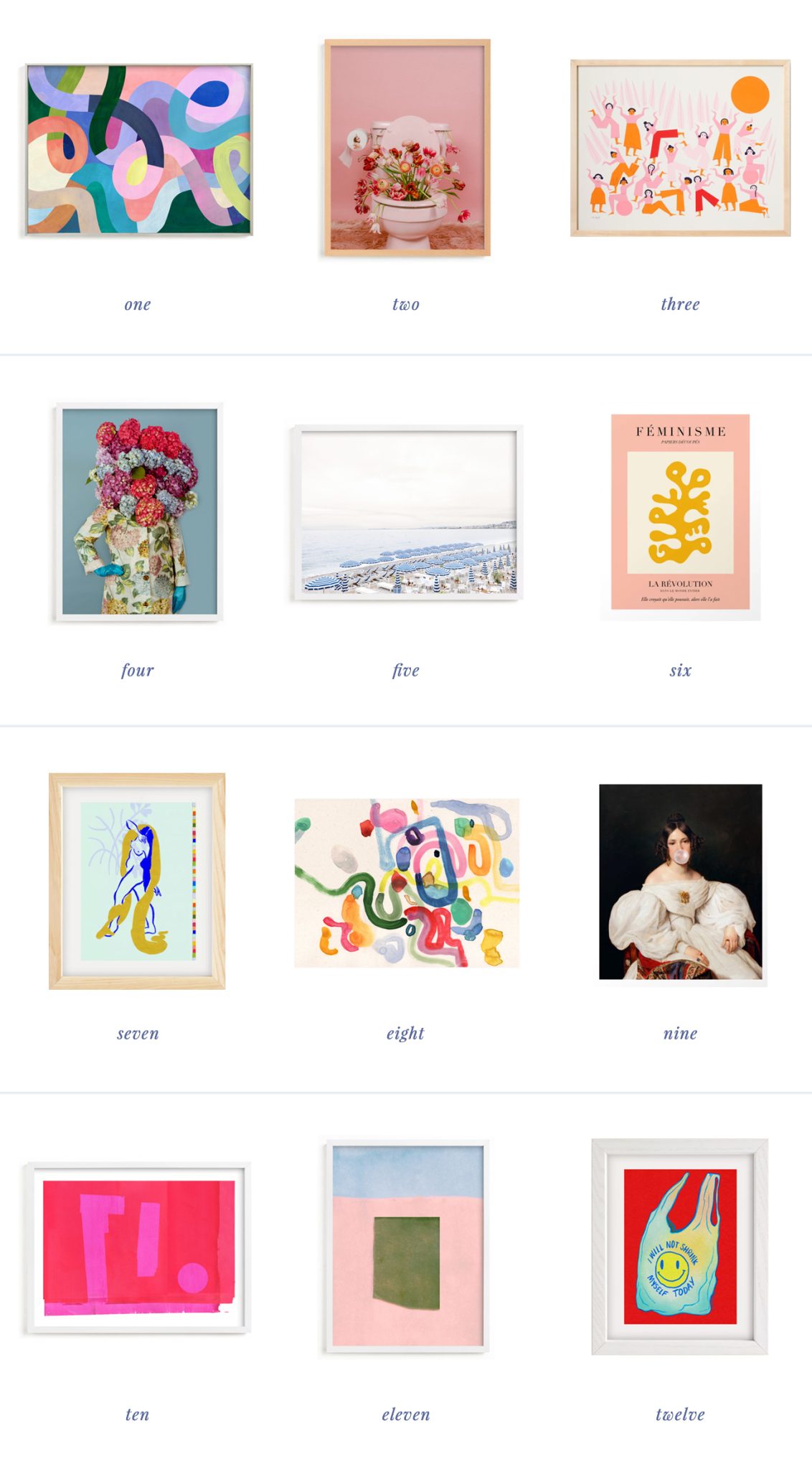 Colorful Art On a Budget - Lemon Stripes